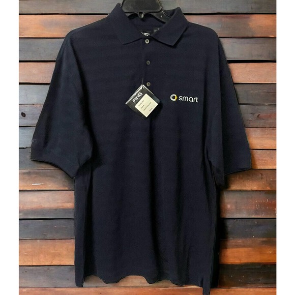 Ping | Shirts | Ping P43 True Navy Pga Tour Golf Sun Medium Shirt Smart ...